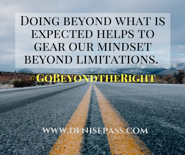 Surpassing the Rule Follower Mentality and Going Beyond the Right ...