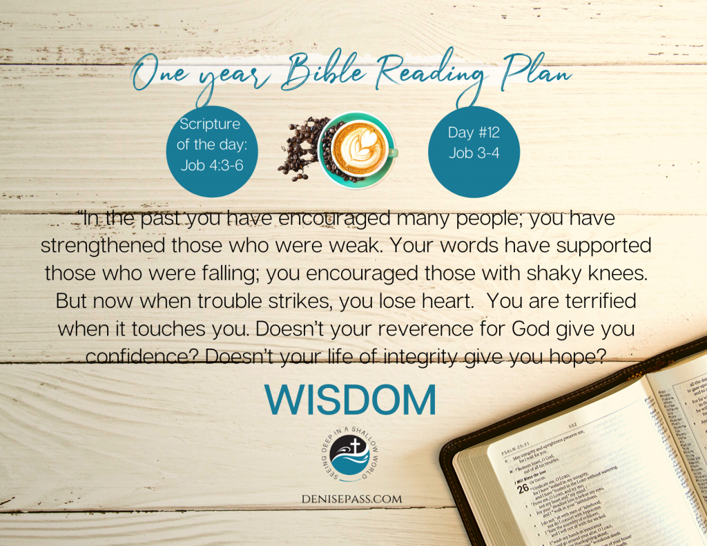 January 12 Bible Reading Plan - Denise Pass